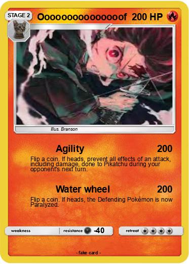 Pokémon Ooooooooooooooof 3 3 - Agility - My Pokemon Card