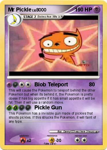 Pokémon Mr Pickle 2 2 - Blob Teleport - My Pokemon Card