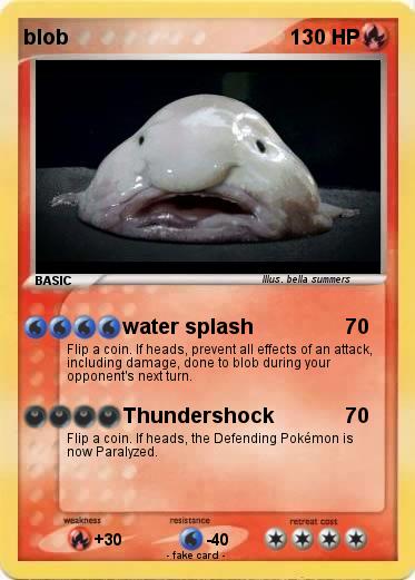 Pokémon blob 321 321 - water splash - My Pokemon Card