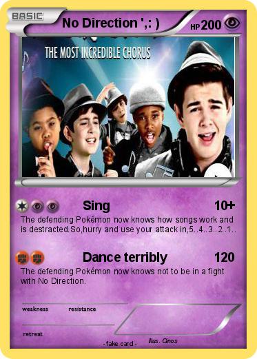 Pokémon No Direction 1 1 - Sing - My Pokemon Card