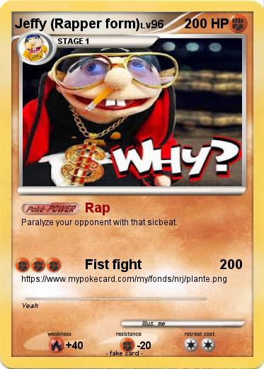 Pokémon Jeffy Rapper form - Rap - My Pokemon Card