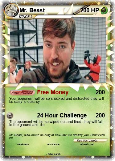 Pokémon Mr Beast 214 214 - Free Money - My Pokemon Card