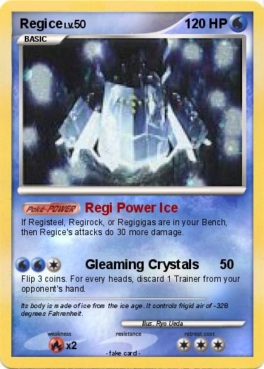 Pokémon Regice 470 470 - Regi Power Ice - My Pokemon Card