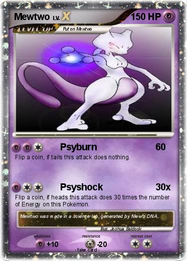 Pokémon Mewtwo 2518 2518 - Psyburn - My Pokemon Card