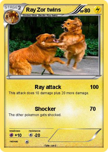Pokémon Ray Zor twins - Ray attack - My Pokemon Card