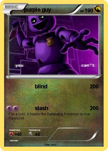 Pokémon purple guy 286 286 - blind - My Pokemon Card