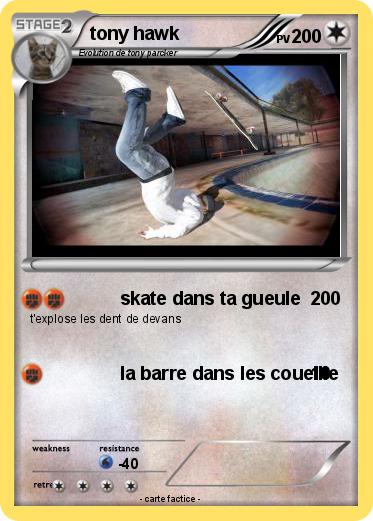 Pokémon tony hawk 80 80 - skate dans ta gueule - Ma carte Pokémon
