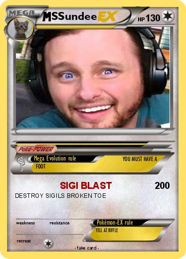 Pokémon SSundee 199 199 - SIGI BLAST - My Pokemon Card