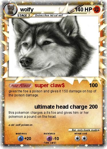 Pokémon wolfy 43 43 - super claw$ - My Pokemon Card