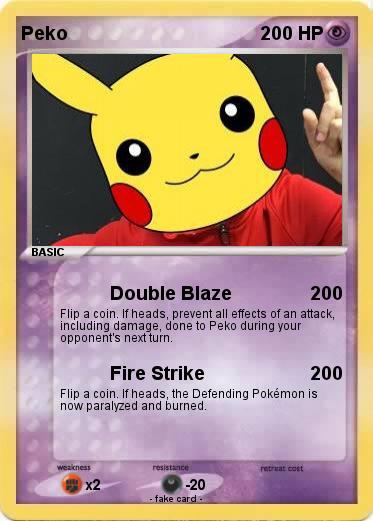 Pokémon Peko 8 8 - Double Blaze - My Pokemon Card