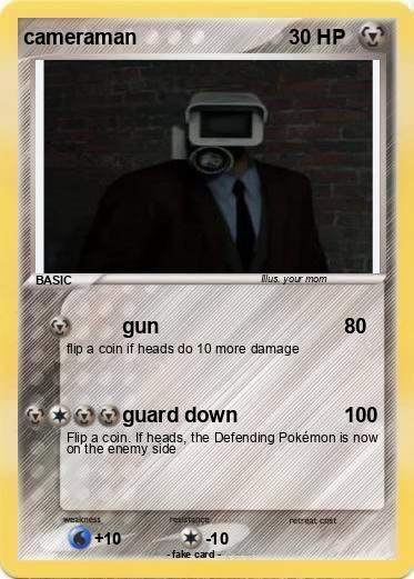 Pokémon cameraman 42 42 - gun - My Pokemon Card
