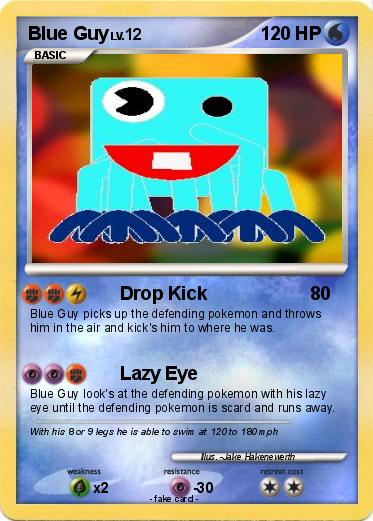 Pokémon Blue Guy 3 3 - Drop Kick - My Pokemon Card