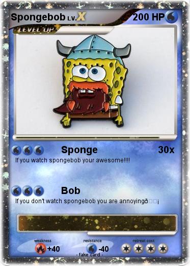 Pokémon Spongebob 3185 3185 - Sponge - My Pokemon Card