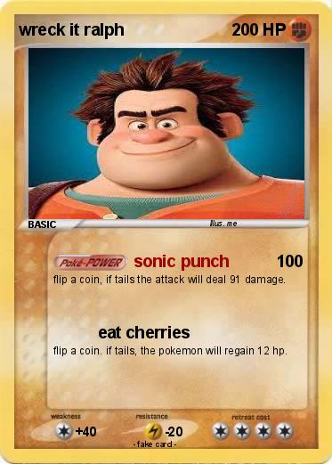 Pokémon wreck it ralph 100 100 - sonic punch - My Pokemon Card
