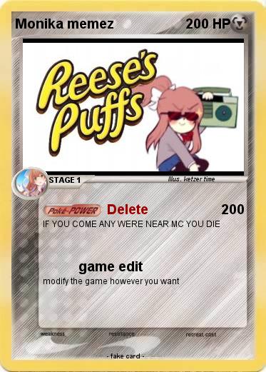 Pokémon Monika memez - Delete - My Pokemon Card