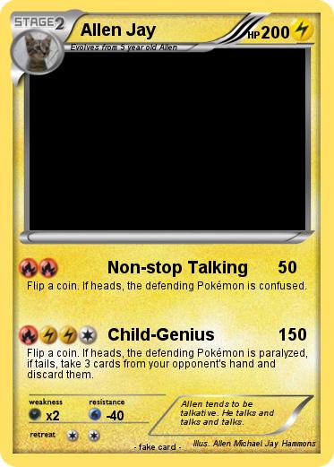 Pokémon Allen Jay - Non-stop Talking - My Pokemon Card