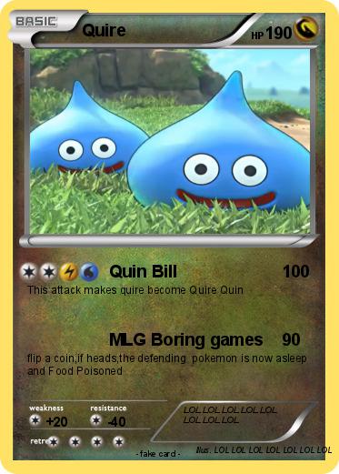 Pokémon Quire - Quin Bill - My Pokemon Card