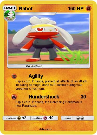 Pokémon Rabot 3 3 - Agility - My Pokemon Card