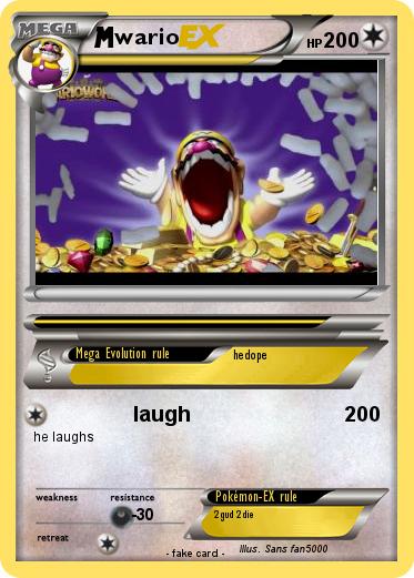 Pokémon wario 1123 1123 - laugh - My Pokemon Card