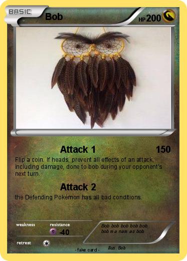 Pokémon Bob 4122 4122 - Attack 1 - My Pokemon Card