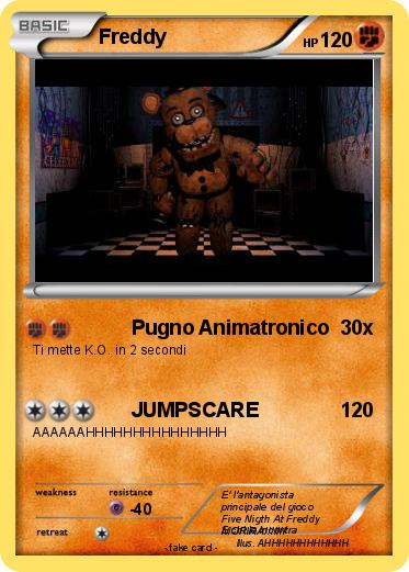 Pokémon Freddy 2013 2013 - Pugno Animatronico - My Pokemon Card