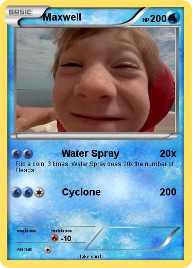 Pokémon Maxwell 210 210 - Water Spray - My Pokemon Card