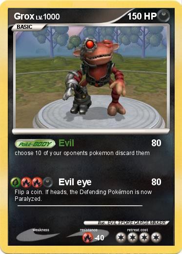 Pokémon Grox 4 4 - Evil - My Pokemon Card