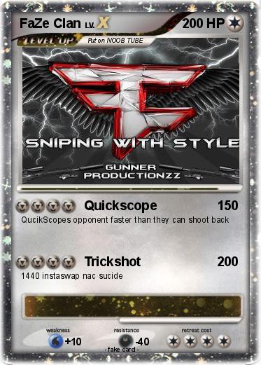 Pokémon FaZe Clan 19 19 - Quickscope - My Pokemon Card