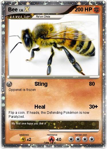 Pokémon Bee 246 246 - Sting - My Pokemon Card
