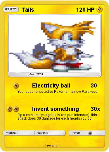 Pokémon Tails 1343 1343 - Electricity ball - My Pokemon Card