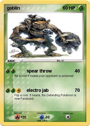 Pokémon goblin 116 116 - spear throw - My Pokemon Card
