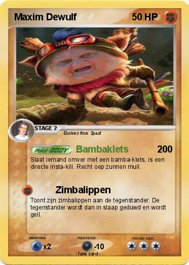 Pokémon Maxim Dewulf - Bambaklets - My Pokemon Card