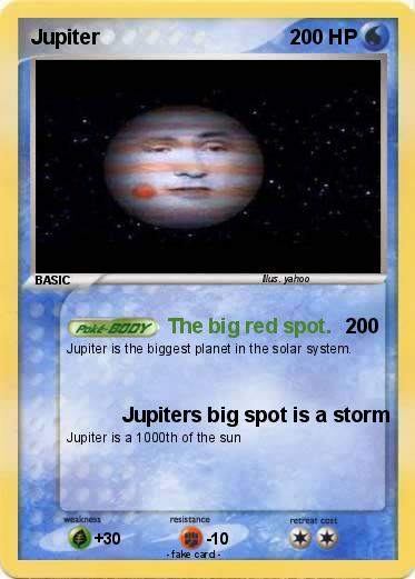 Pokémon Jupiter 78 78 - The big red spot. - My Pokemon Card