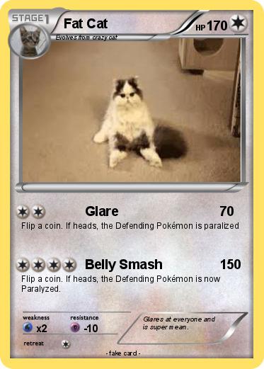 Pokémon Fat Cat 271 271 - Glare - My Pokemon Card