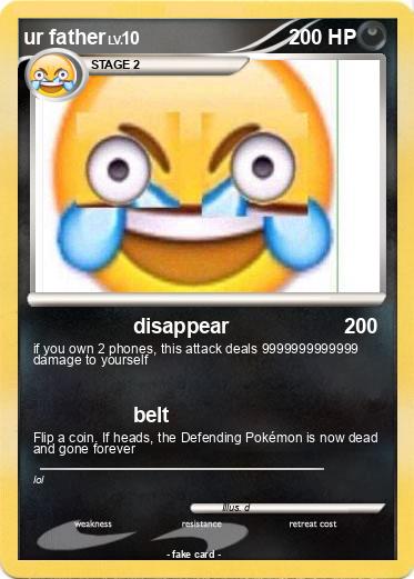 Pokémon ur father 4 4 - disappear - My Pokemon Card