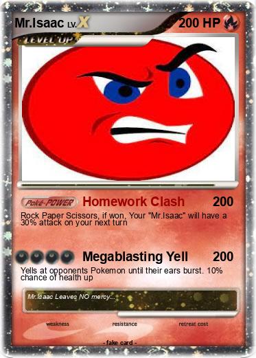 Pokémon Mr Isaac 1 1 - Homework Clash - My Pokemon Card