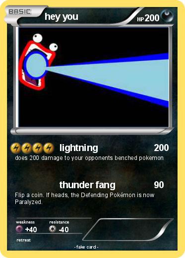 Pokémon hey you 10 10 - lightning - My Pokemon Card