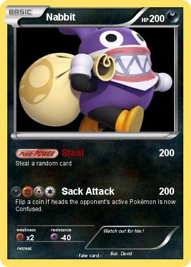 Pokémon Nabbit 15 15 - Steal - My Pokemon Card