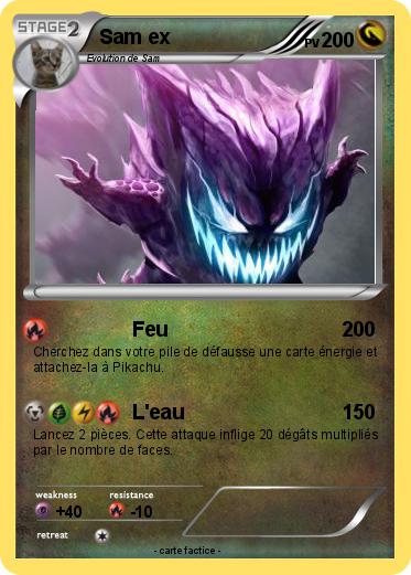 Pokémon Sam ex 10 10 - Feu - Ma carte Pokémon
