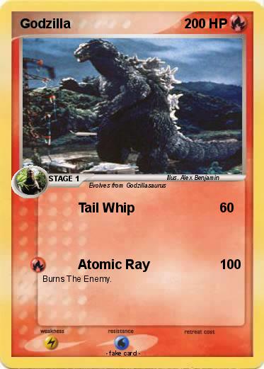 Pokémon Godzilla 1111 1111 - Tail Whip - My Pokemon Card