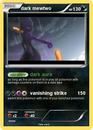 Pokémon dark mewtwo 437 437 - dark aura - My Pokemon Card