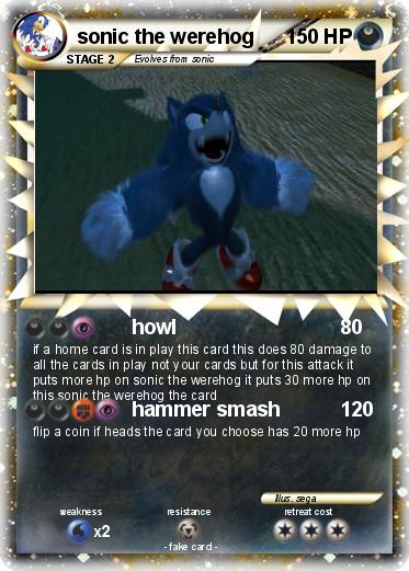 Pokémon sonic the werehog 139 139 - howl - My Pokemon Card