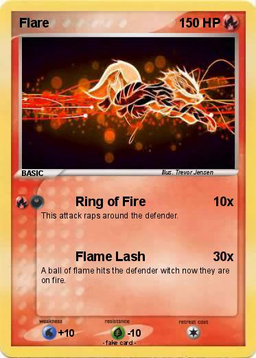 Pokémon Flare 262 262 - Ring of Fire - My Pokemon Card