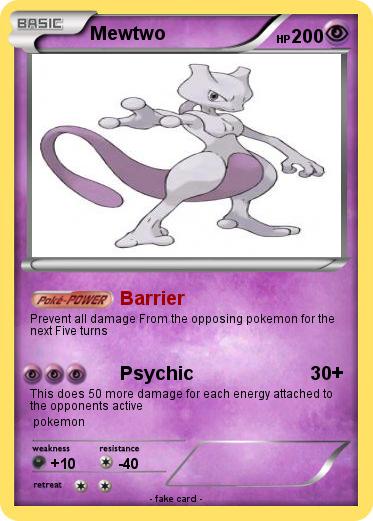 Pokémon Mewtwo 8236 8236 - Barrier - My Pokemon Card