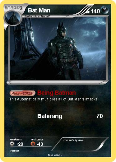 Pokémon Bat Man 68 68 - Being Batman - My Pokemon Card