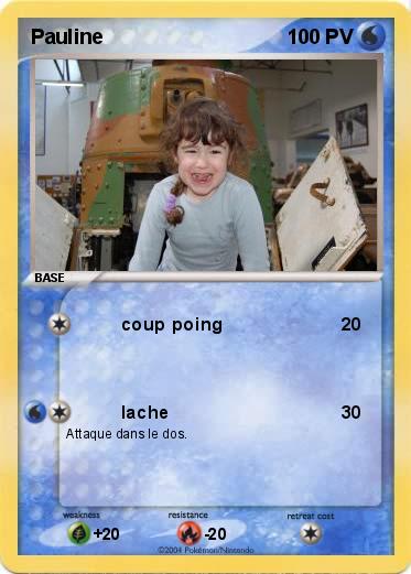 Pokémon Pauline 18 18 - coup poing - Ma carte Pokémon