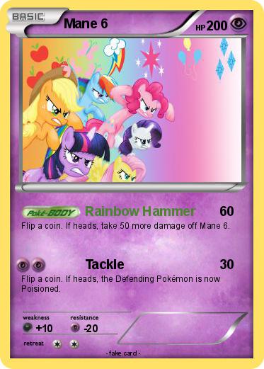 Pokémon Mane 6 7 7 - Rainbow Hammer - My Pokemon Card