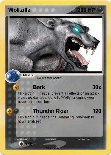Pokémon Wolfzilla - Bark - My Pokemon Card
