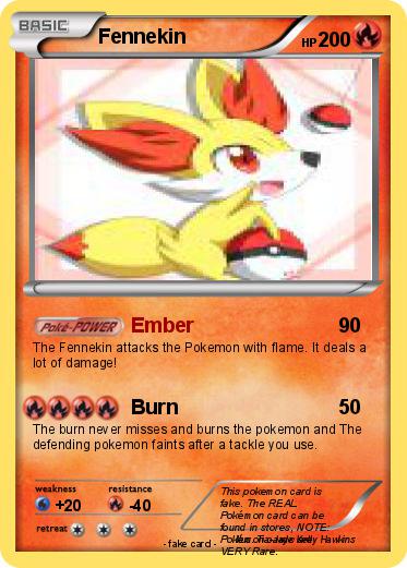 Pokémon Fennekin 457 457 - Ember - My Pokemon Card