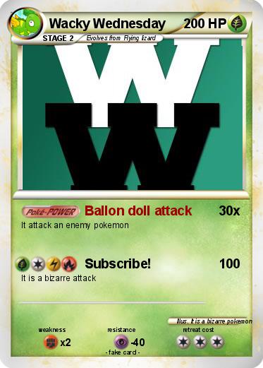 Pokémon Wacky Wednesday - Ballon doll attack - My Pokemon Card